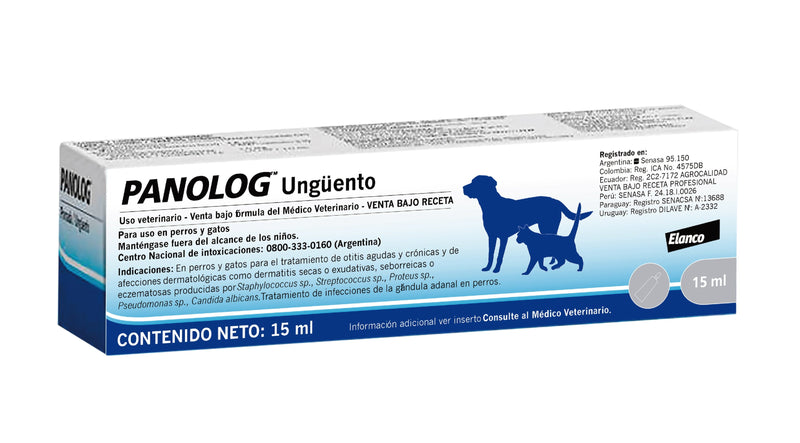 Medicamento Para Perro Y Gato Panolog Tubo X 15 Gr