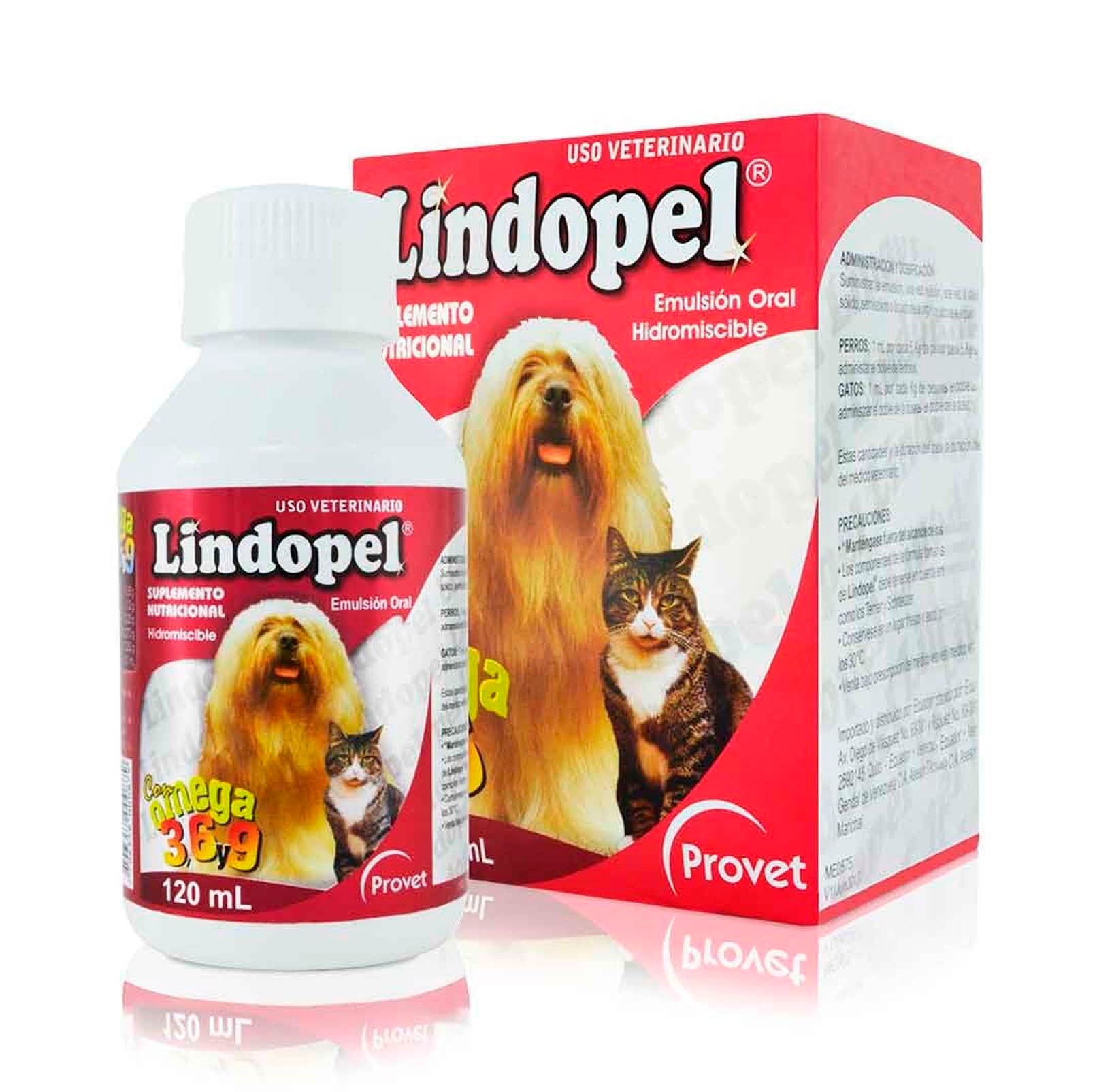 Medicamento Para Perro Y Gato Lindopel Emulsión X 120 Ml